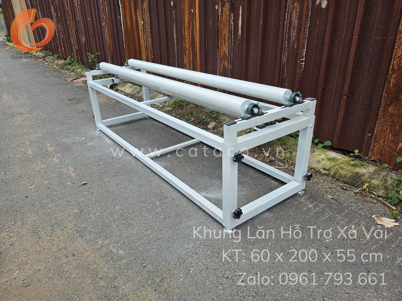 Khung Lăn Hỗ Trợ Xả Vải Cuộn Nặng